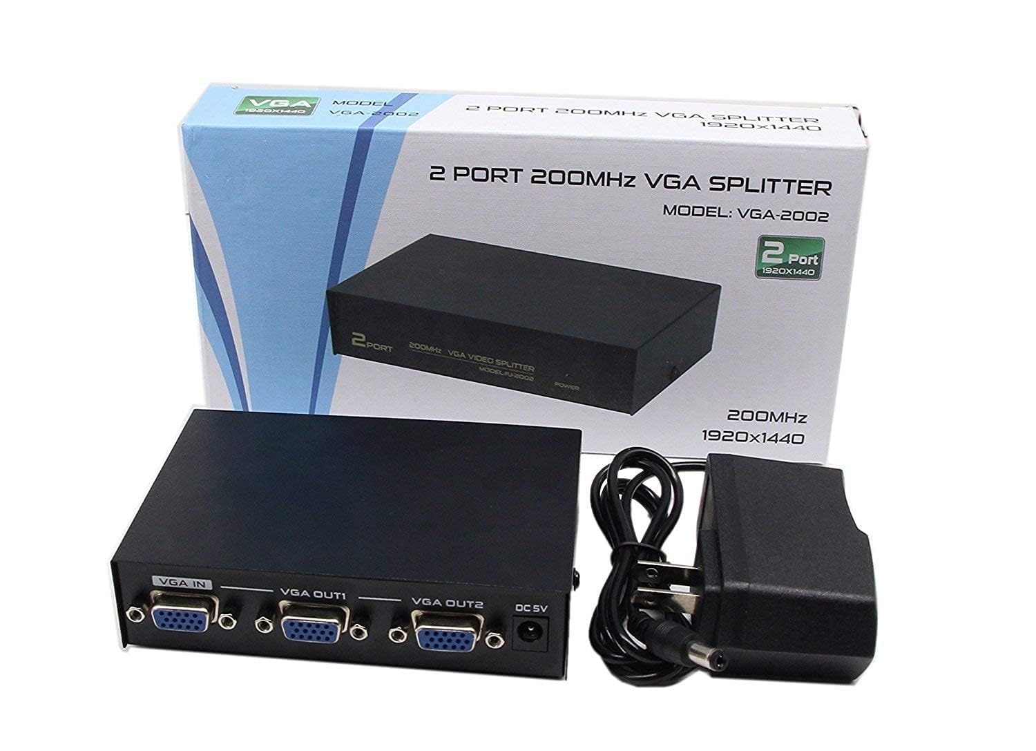 2 Port VGA Splitter – Technotronics Ltd