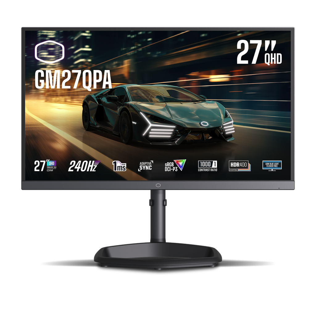 Cooler Master Monitor 27" QHD 240Hz IPS (CMI-GM27QPA-EK) 2K ...