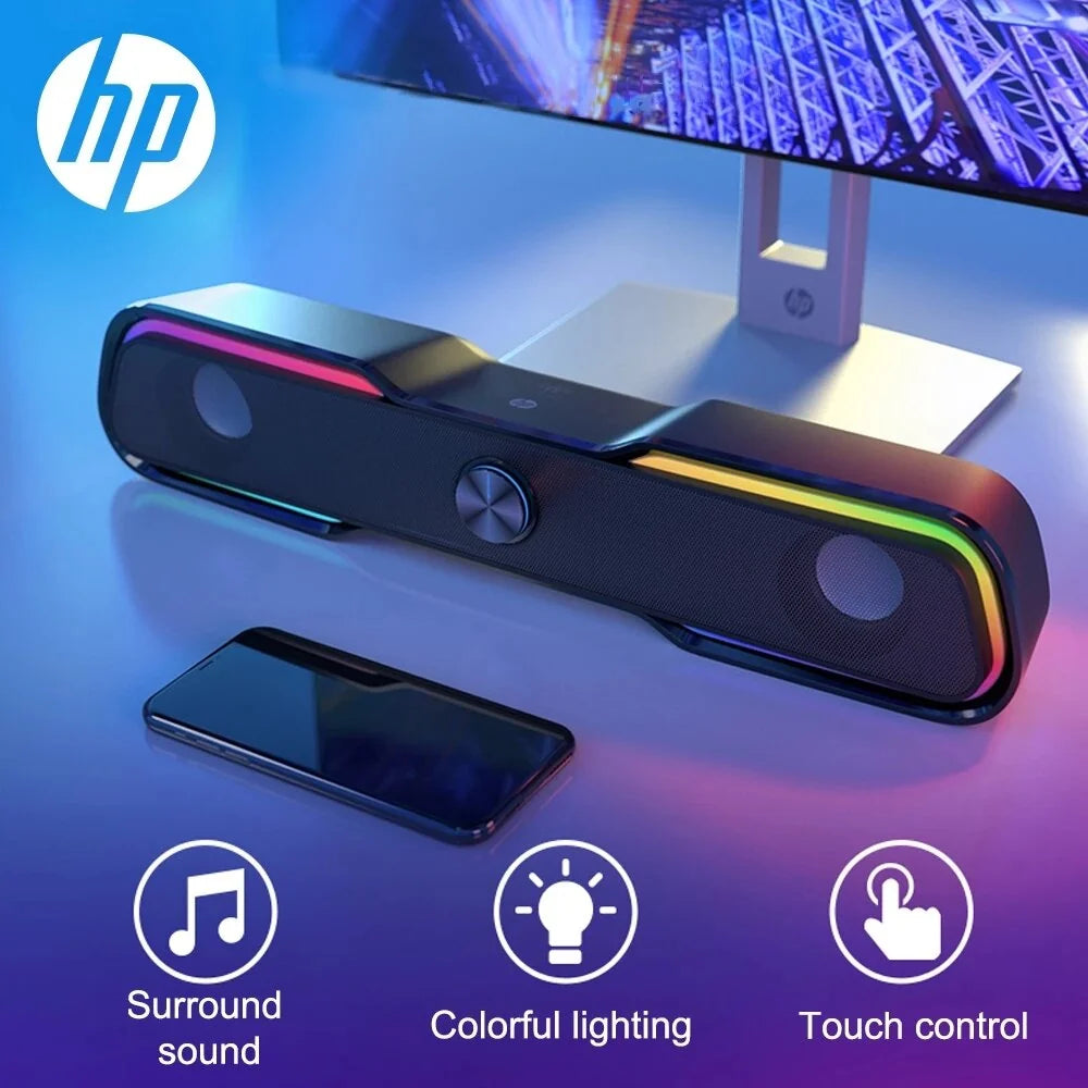 HP DHE-6002S Computer Speaker USB Sound Bar – Technotronics Ltd