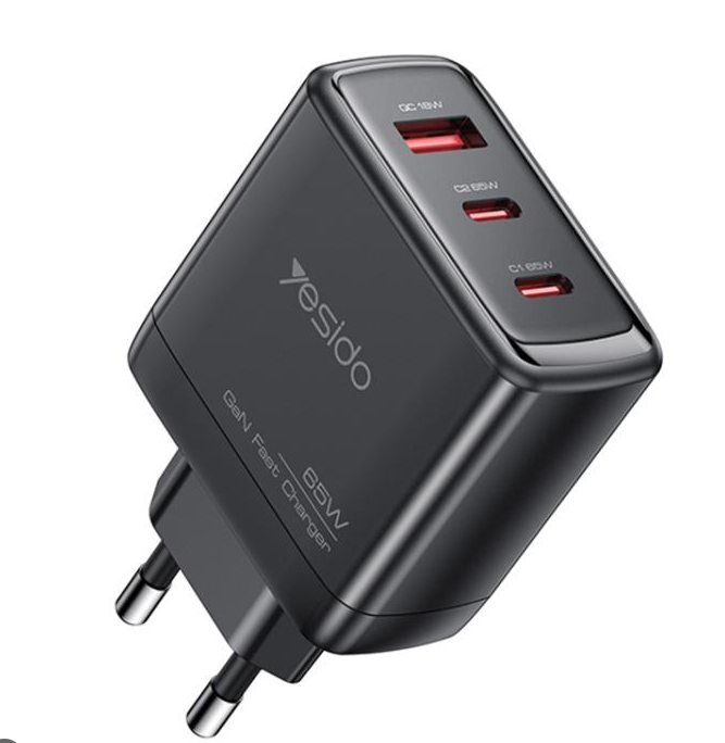 Yesido YC98C – 65W GaN Fast Charging Wall Charger (With Cable ...