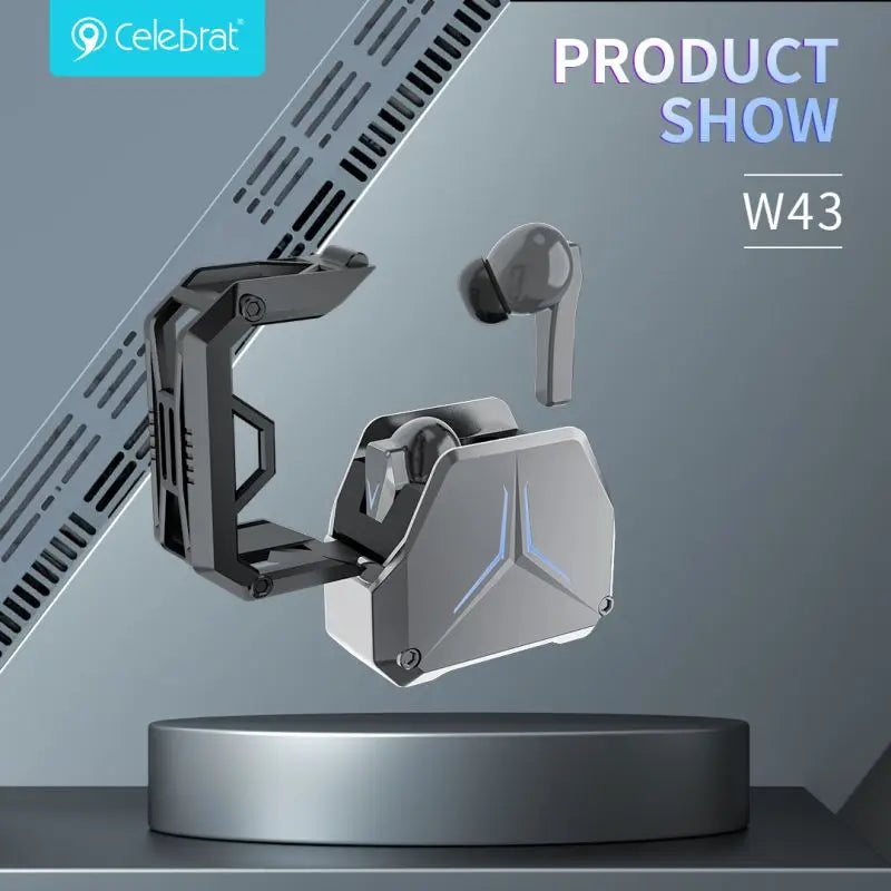 Celebrat W43 Cool Shape Mecha Style TWS Earpbuds – Technotronics Ltd